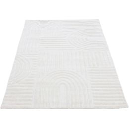 Teppich CarpetFine, B:160cm H:12mm L:230cm, beige, Polyester, Wohnzimmer, Teppiche, "Holly 4 - Soft Touch Microfaser Teppich", Boho Scandi, weiche