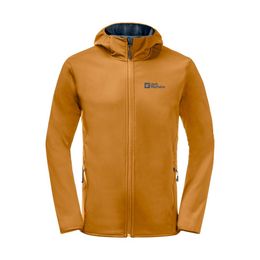 Jack Wolfskin Herren Softshelljacke "BORNBERG HOODY M", braun, Gr. L, Obermaterial: 100% Polyester, Jacken