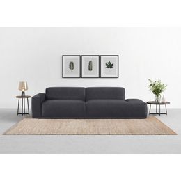 Big-Sofa Trendmanufaktur, B:277cm H:72cm T:107cm, grau, 92% Polyester, 8% Nylon, Sofas, "Braga, mit hochwertigem Kaltschaum, Megasofa, in Cord