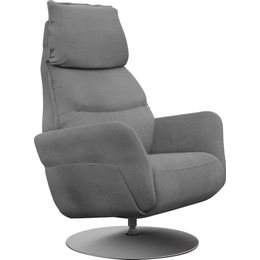 Relaxsessel Alina, B:84cm H:117cm T:90cm, grau, Struktur fein XBO (100% Polyester), Wohnzimmer, Sessel, "Thimo", in Gr&ouml;&szlig;e L, Liegefl&auml;che 185cm,