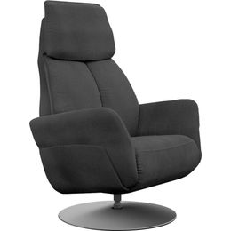 Relaxsessel Alina, B:84cm H:117cm T:90cm, schwarz, Struktur fein XBO (100% Polyester), Wohnzimmer, Sessel, "Thimo", in Gr&ouml;&szlig;e L, Liegefl&auml;che 185cm,