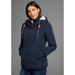 Kangaroos Damen Outdoorjacke, blau, Gr. 40, unifarben, Web, Obermaterial: 100% Polyester. Futter: 100% Polyester. Wattierung: 100% Polyester.