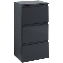 Unterschrank Welltime, B:40cm H:79cm T:35cm, grau, MDF, Spanplatte, K&uuml;che, Schr&auml;nke, "Cardiff", Breite 40 cm, mit Softclose-Funktion