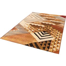 Teppich Gino Falcone, B:80cm H:5mm L:165cm, braun, Kunstfaser, Wohnzimmer, Teppiche, "Outdoor-Africa 35", Flachgewebe, In- und Outdoor geeignet,