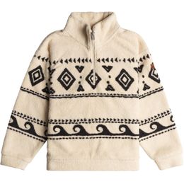 Roxy M&auml;dchen Strickfleece-Pullover, beige, Gr. 10, Obermaterial: 100% Polyester, Pullover