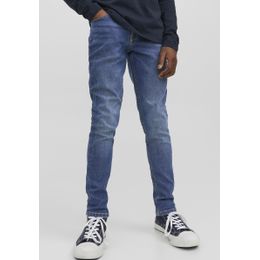 Jack & Jones Jungen Skinny-fit-Jeans "JJILIAM JJORIGINAL MF 070 NOOS JNR", blau, Gr. 164, JACK & JONES JUNIOR, unifarben, Denim/Jeans, Obermaterial: 100%