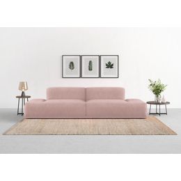 Big-Sofa Trendmanufaktur, B:300cm H:72cm T:107cm, lila, 92% Polyester, 8% Nylon, Sofas, "Braga, toller Sitzkomfort, Designsofa", in moderner Optik,