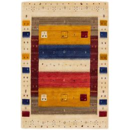Wollteppich CarpetFine, B:160cm H:15mm L:230cm, bunt, Wolle, Teppiche, "Gabbeh Soni", reine Wolle, sehr weicher Flor, Wohnzimmer