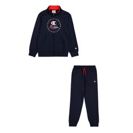 Jogginganzug Champion "Sweatsuit" Gr. XXL (176), nny, nny, crd, Kinder, Obermaterial: 54% Baumwolle, 46% Polyester, Sportanzüge