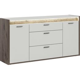 Sideboard Inosign, B:167cm H:86cm T:40cm, grau, FSC-zertifizierter Holzwerkstoff, Wohnzimmer, Sideboards, "Treviso, Breite 167cm, inkl.