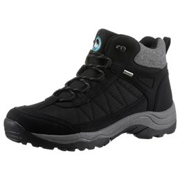 Polarino Herren Winterboots "Randers", Gr. 36, schwarz, Filz, Lederimitat, Nylon, Schuhe, Trekkingschuh, Outdoorschuh, Schnürboots mit kuscheligem