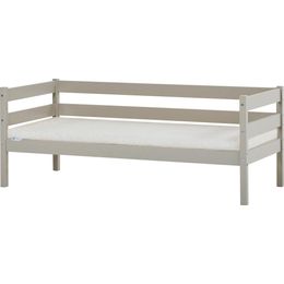 Einzelbett Hoppekids, B:76cm H:65cm L:166cm, grau, Kiefer massiv, Betten, "ECO Comfort Kinderbett, Kiefer Massivholz, Jugendbett inkl. Rollrost",