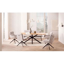 Esstisch Home Affaire, B:160cm H:77cm, beige, Garten, Tische
