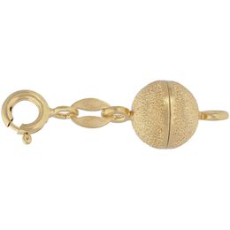 Firetti Kinder Magnetschließe "Schmuck Geschenk Silber 925 Verlängerung Kette zum Einhängen Kugel", gold, Silber, L:2,6cm Ø:8mm, Schmuck-Wechselteile