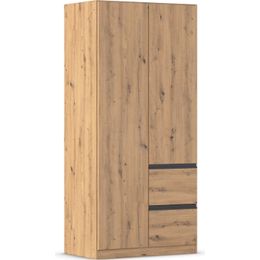 Dreht&uuml;renschrank Rauch, B:91cm H:197cm T:54cm, braun, Holzwerkstoff, Schr&auml;nke, "Kleiderschrank Schrank Garderobe W&auml;scheschrank COSTA", Breite 91 cm