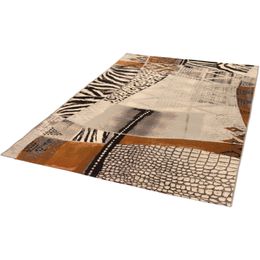 Teppich Gino Falcone, B:80cm H:5mm L:165cm, bunt, Kunstfaser, Wohnzimmer, Teppiche, "Outdoor-Africa 42", Flachgewebe, In- und Outdoor geeignet,