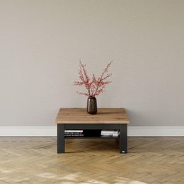 Couchtisch, B:90cm H:40cm T:90cm, grau, SET ONE BY Musterring, Wohnzimmer, Tische, "York", Typ 64 und 65, in 3 Farbvarianten, mit Ablage, zwei Gr&ouml;&szlig;en