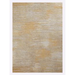 Teppich HEINE HOME, B:80cm H:3mm L:150cm, gelb, Jute, Kunstfaser, Polyester, Wohnzimmer, Teppiche