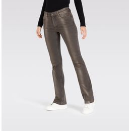 MAC Damen Bootcut-Jeans "Dream-Boot", braun, Gr. 44, Denim/Jeans, Obermaterial: 93% Baumwolle, 5% Elastomultiester, 2% Elasthan, Jeans, Gerade