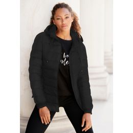 Lascana Damen Steppjacke, schwarz, Gr. 36, Steppware, Obermaterial: 100% Polyester. Wattierung: 100% Polyester, Jacken, wind -und wasserabweisend