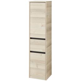 Midischrank SAPHIR, B:35cm H:145,6cm T:33cm, beige, Spanplatte, Badezimmer, Schränke, "Quickset 393"
