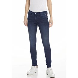 Replay Damen 5-Pocket-Jeans "NEW LUZ Skinny Fit", blau, Gr. 31, Denim/Jeans, Obermaterial: 90% Baumwolle, 8% Polyester, 2% Elasthan, Jeans, in