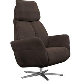 Relaxsessel Alina, B:84cm H:117cm T:90cm, braun, Struktur fein XBO (100% Polyester), Wohnzimmer, Sessel, "Thimo", in Gr&ouml;&szlig;e L, Liegefl&auml;che 185cm,
