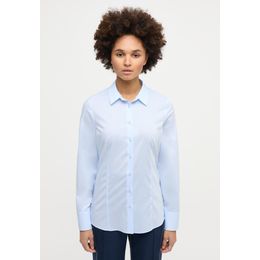 Eterna Damen Hemdbluse "FITTED", blau, Gr. 40, 97% cotton, 3% Elastodien, Blusen