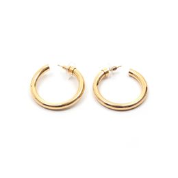 Firetti Damen Paar Creolen "Ohrschmuck basic", 38mm, Metall, gold, Metall, Ohrringe