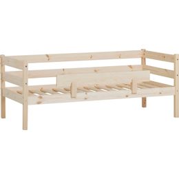 Einzelbett Hoppekids, B:76cm H:65cm L:166cm, beige, Kiefer massiv, Betten, "ECO Comfort Kinderbett, Kiefer Massivholz, Jugendbett inkl. Rollrost",