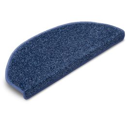 Stufenmatte, B:28cm H:7mm L:65cm, blau, HANSE HOME EXCLUSIV, Polypropylen, Teppiche, "Liberty", Uni, robust, kr&auml;ftige Farben, Meliert, Treppe,