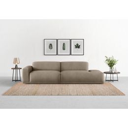 Big-Sofa Trendmanufaktur, B:277cm H:72cm T:107cm, braun, 100% Polyester, Sofas, "Braga, mit hochwertigem Kaltschaum, Megasofa, in Cord erhältlich",
