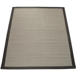 Teppich Paco Home, B:120cm H:4mm L:170cm, grau, Polypropylen (PP), Wohnzimmer, Teppiche, "Sisala 270", Flachgewebe, gewebt, Sisal Optik, Bord&uuml;re, In-