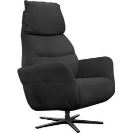 Relaxsessel Alina, B:84cm H:114cm T:88cm, schwarz, Struktur fein XBO (100% Polyester), Wohnzimmer, Sessel, "Thimo", in Gr&ouml;&szlig;e M, Liegefl&auml;che 180cm,