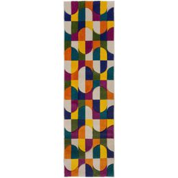 Teppich FLAIR RUGS, B:66cm H:8mm L:230cm, bunt, Kunstfaser, Wohnzimmer, Teppiche, "ChaCha", Abstrakter Teppich