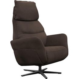 Relaxsessel Alina, B:84cm H:114cm T:88cm, braun, Struktur fein XBO (100% Polyester), Wohnzimmer, Sessel, "Thimo", in Gr&ouml;&szlig;e M, Liegefl&auml;che 180cm,
