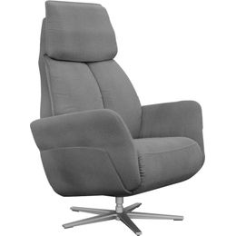 Relaxsessel Alina, B:84cm H:114cm T:88cm, grau, Struktur fein XBO (100% Polyester), Wohnzimmer, Sessel, "Thimo", in Gr&ouml;&szlig;e M, Liegefl&auml;che 180cm,