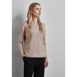 Street One Damen Strickpullover, beige, Gr. 36, unifarben, Stoff, 30% Polyester, 29% Polyacryl, 21% Viskose, 20% Nylon, Pullover, mit