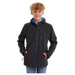 Softshelljacke Killtec "Boys Softshelljacke" Gr. 128, grau (anthra) Kinder Jacken