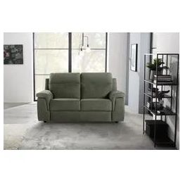 2-Sitzer NICOLETTI HOME "Alan" Sofas Gr. B/H/T: 175cm x 99cm x 94cm, Luxus-Microfaser Wildlederoptik, ohne Relaxfunktion, grün Breite 175 cm, wahlweise mit Relaxfunktion