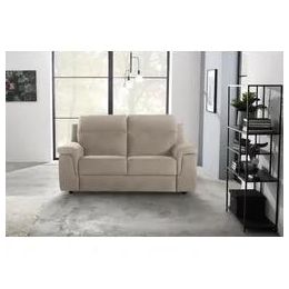 2-Sitzer NICOLETTI HOME "Alan" Sofas Gr. B/H/T: 175cm x 99cm x 94cm, Luxus-Microfaser Wildlederoptik, ohne Relaxfunktion, beige Breite 175 cm, wahlweise mit Relaxfunktion