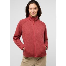 Jack Wolfskin Damen Fleecejacke "KAMINFEUER JKT W", rot, Gr. M, Obermaterial: 100% Polyester; Kontrast: 100% Polyamid ; Futter: 100% Polyester, Jacken