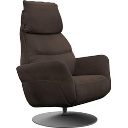 Relaxsessel Alina, B:84cm H:114cm T:88cm, braun, Struktur fein XBO (100% Polyester), Wohnzimmer, Sessel, "Thimo", in Größe M, Liegefläche 180cm,