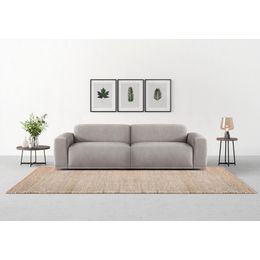 Big-Sofa Trendmanufaktur, B:254cm H:72cm T:107cm, grau, 92% Polyester, 8% Nylon, Sofas, "Braga, mit hochwertigem Kaltschaum, Megasofa, in Cord