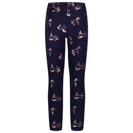 SALT & PEPPER SALT AND PEPPER Jungen Thermoleggings "AOP Horses", blau, Gr. 104, bedruckt, 65% Polyester, 30% Baumwolle, 5% Elasthan, Hosen, mit tollem