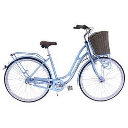 Cityrad FASHION LINE Gr. 48, blau (hellblau, hellblau), Fahrräder, 48cm, 28 Zoll (71,12cm), für Damen, Nabenschaltung