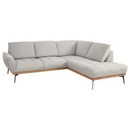 Guido Maria Kretschmer Home & Living Ecksofa GUIDO MARIA KRETSCHMER HOME & LIVING "Palic, L-Form" Sofas Gr. B/H/T: 241cm x 87cm x 206cm, Webstoff, Ottomane rechts, beige (papyrus)