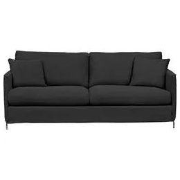 2,5-Sitzer furninova "Petito" Sofas Gr. B/H/T: 198 cm x 82 cm x 102 cm, Struktur, ohne Bettfunktion, blau (night) abnehmbarer Hussenbezug, alle Kissen mit Federn gefüllt, 2 Zierkissen