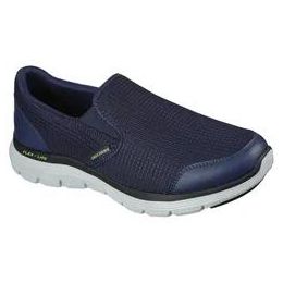 Slip-On Sneaker Skechers "FLEX ADVANTAGE 4.0" Gr. 44, blau (navy) Herren Schuhe Modernsneaker Sneaker low Slipper, Schhlupfschuh, Komfortschuh mit Air Cooled Memory Foam