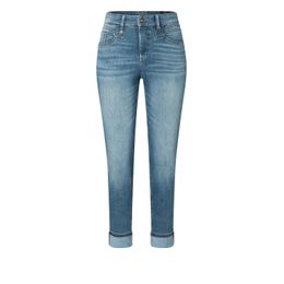 MAC Damen Slim-fit-Jeans "RICH SLIM", blau, Gr. 40, Denim/Jeans, Obermaterial: 70% Baumwolle, 17% Polyester, 11% Lyocell, 2% Elasthan, Jeans